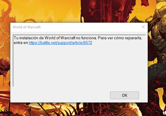 Error en la instalación de Wow - Archivo - Firestorm