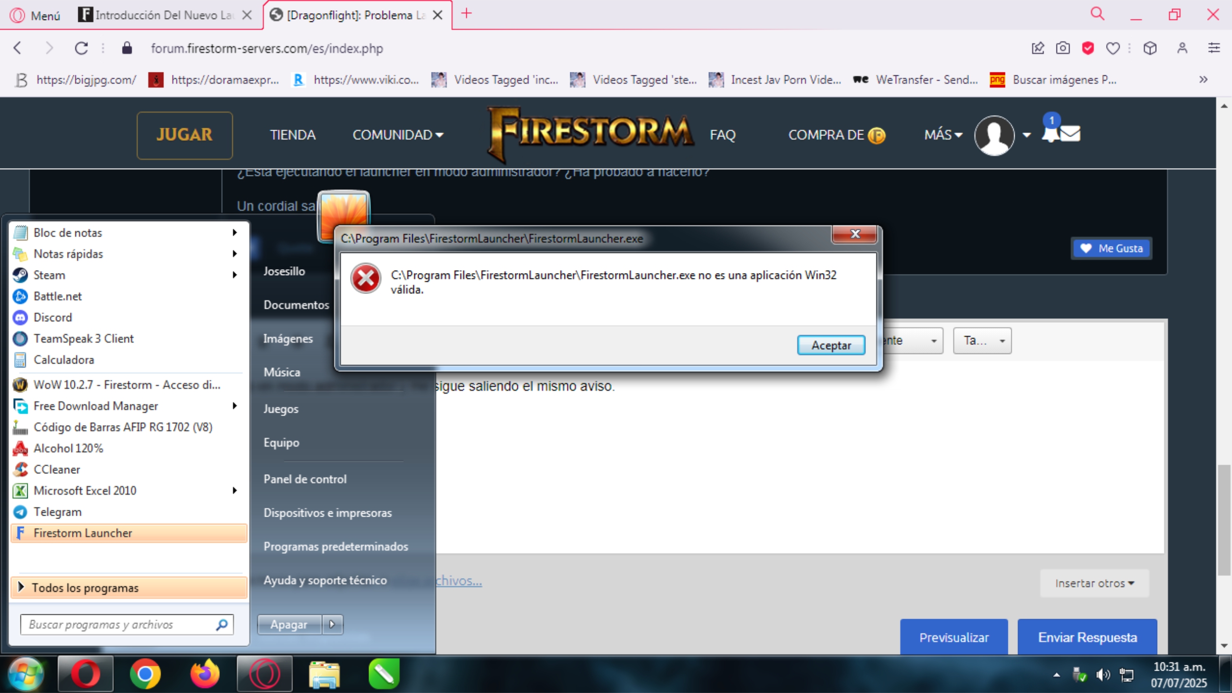 [Dragonflight]: Problema Launcher - Completado y Resuelto - Firestorm